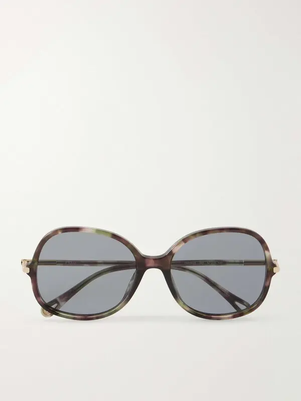 Chloé Rounded-frame Acetate Sunglasses - Blue
