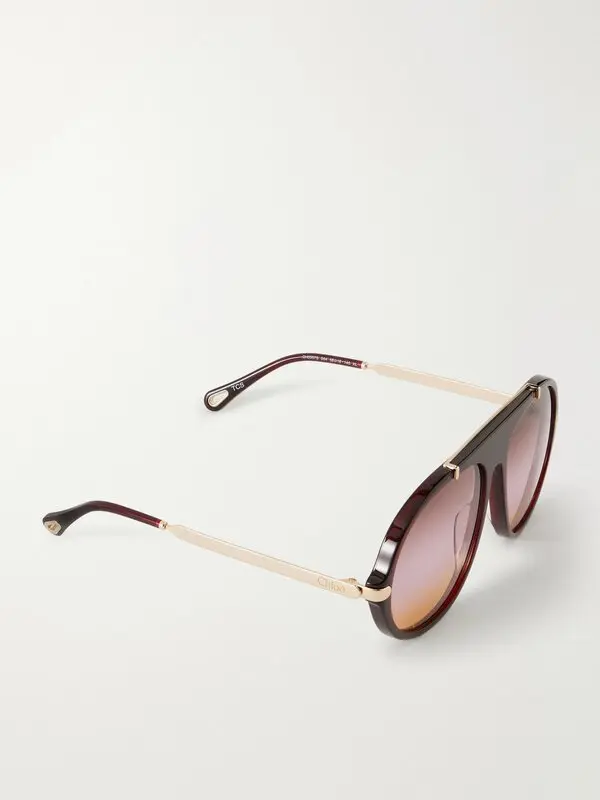 Chloé Aly Aviator Sunglasses - Black