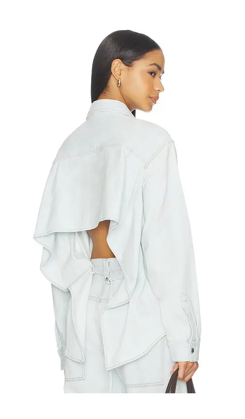 AGOLDE Theo Shirt With Back Vent Design - Link