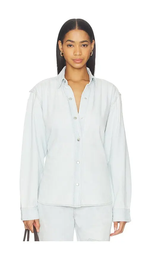 AGOLDE Theo Shirt With Back Vent Design - Link