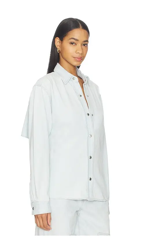 AGOLDE Theo Shirt With Back Vent Design - Link