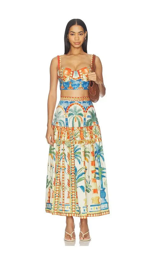 FALGUNI SHANE PEACOCK Cotton Poplin Coord Set - Terracotta Oasis