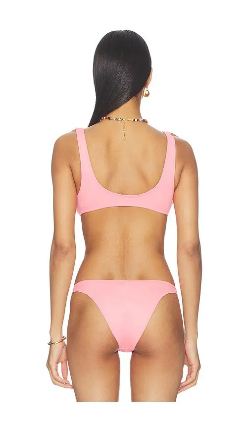 SKIMS Signature Swim Plunge Triangle Top - Melon