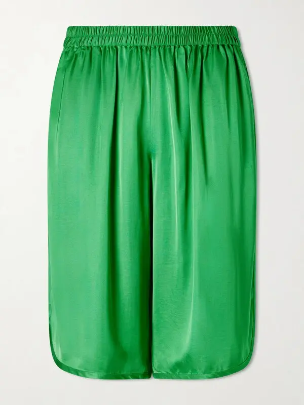 THE FRANKIE SHOP Nelis Lenzing™ Ecovero™-blend Satin Shorts