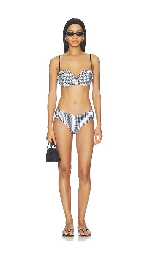 Gcds Vichy Bikini - Black & White
