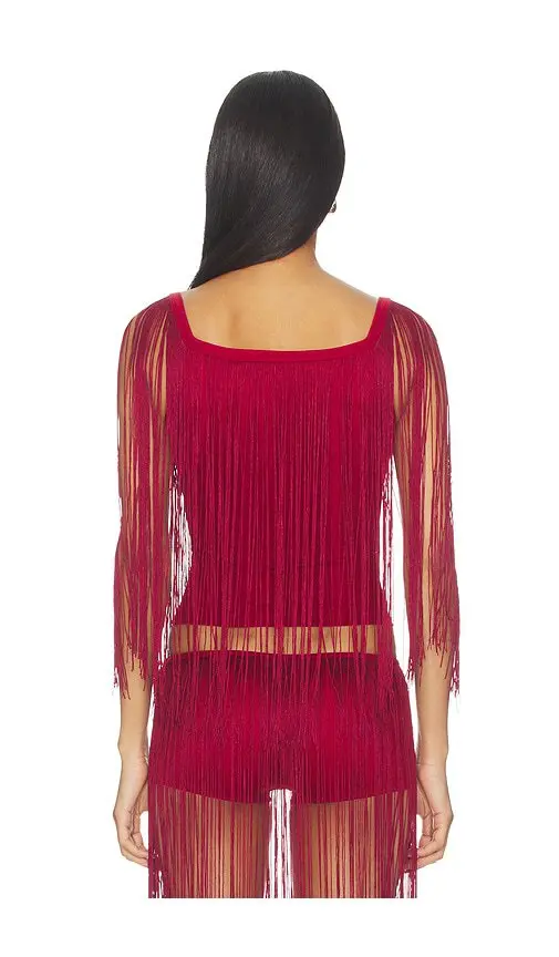 1XBLUE Fringe Tank Top