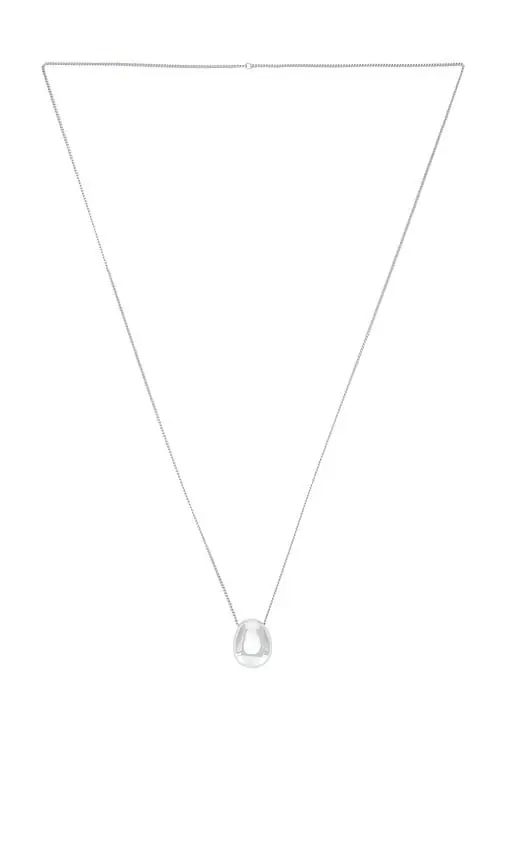 Shashi Carter Pendant Long Necklace - Silver
