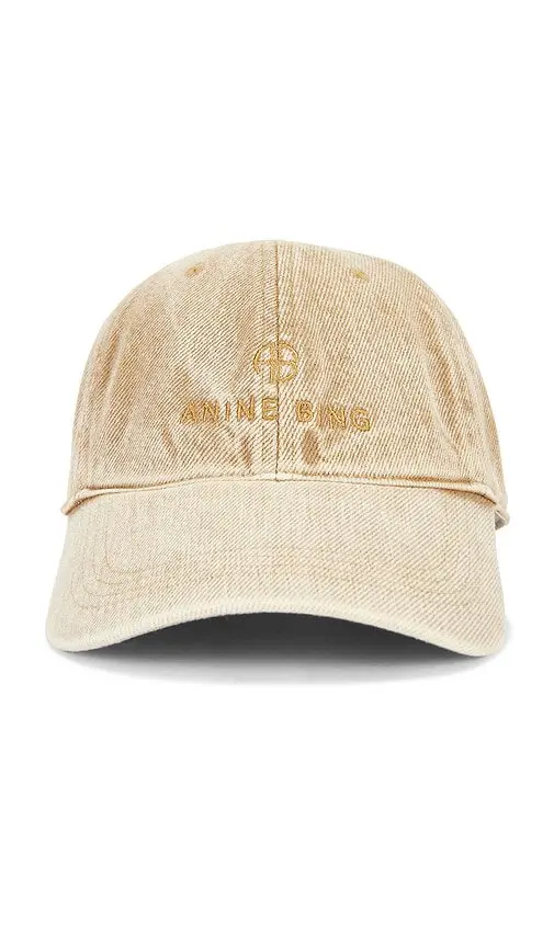 ANINE BING Jeremy Baseball Cap - Butter Yellow