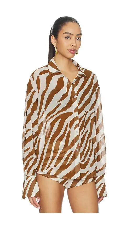 Superdown Emah Button Down Top