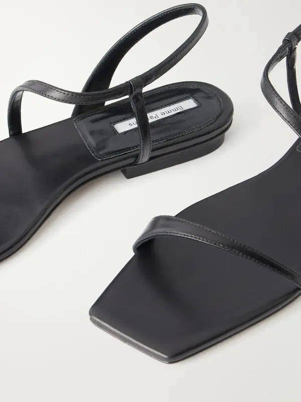 EMME PARSONS Delice Leather Sandals - Black