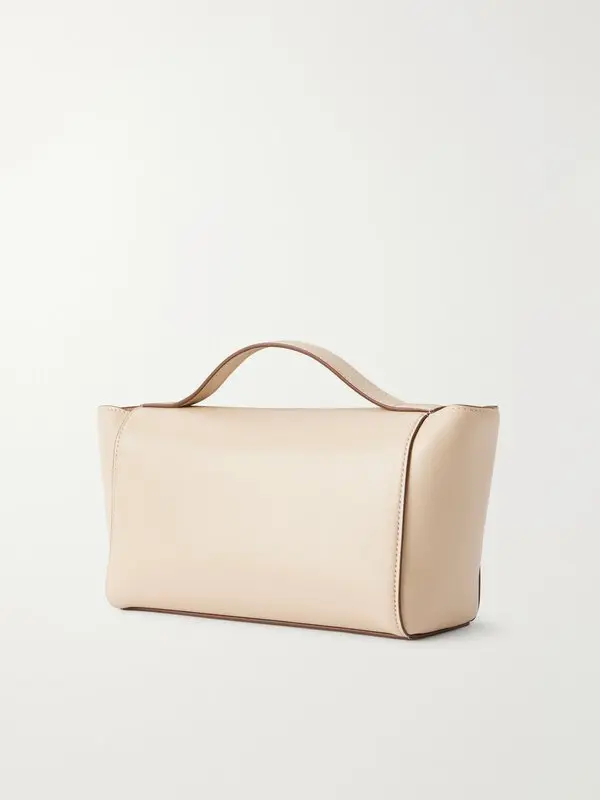 Savette Symmetry Trapeze Leather Tote - Neutrals