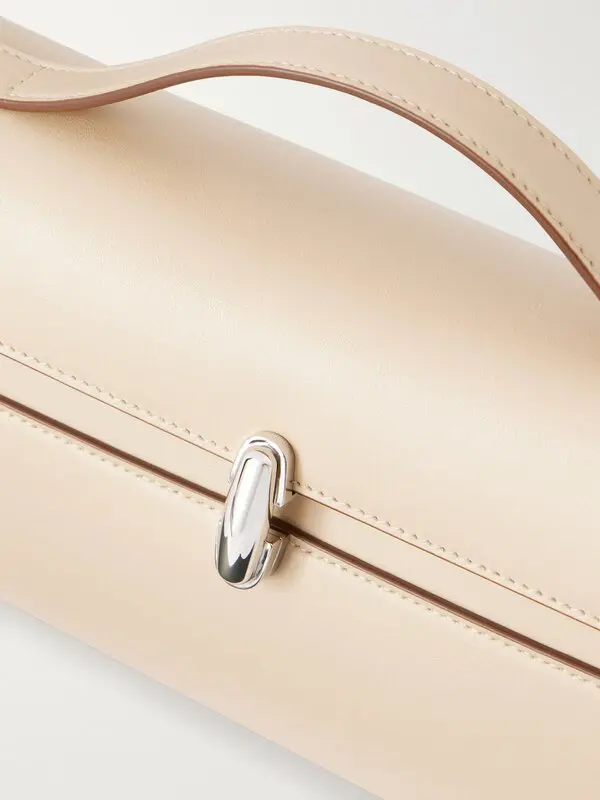 Savette Symmetry Trapeze Leather Tote - Neutrals