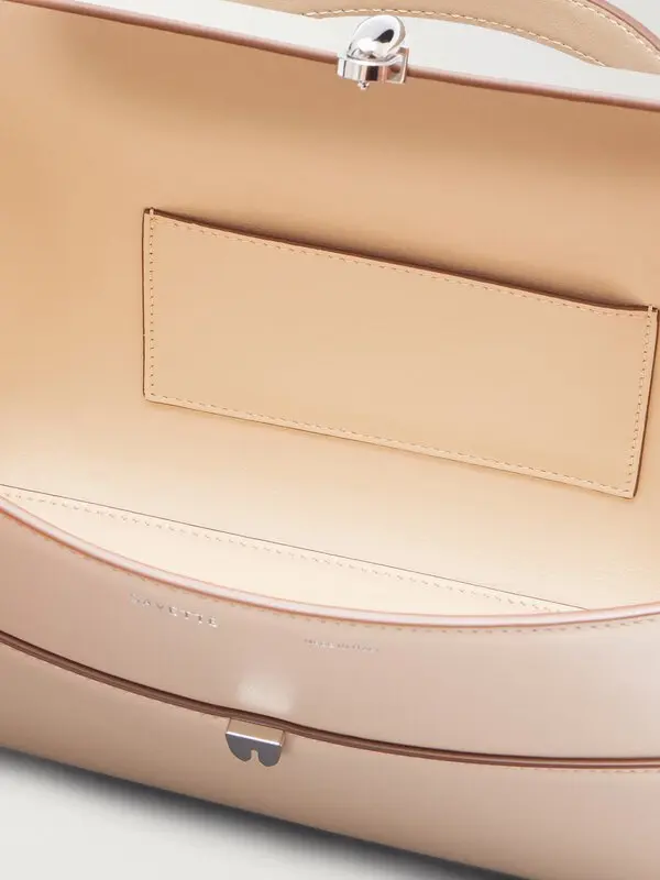Savette Symmetry Trapeze Leather Tote - Neutrals