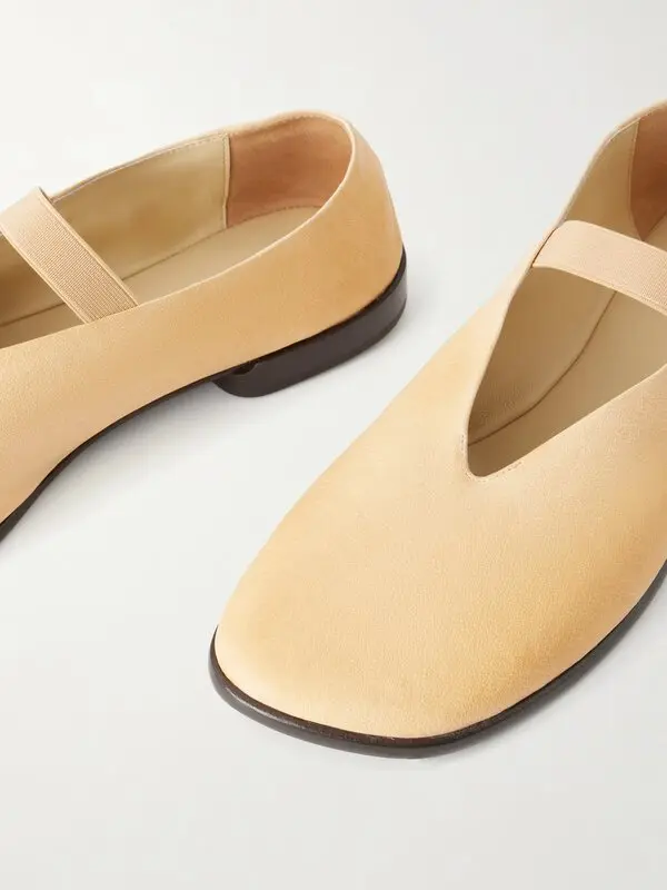 LEMAIRE Glove Leather Ballet Flats - Neutrals