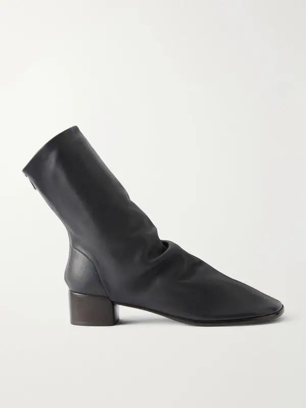 LEMAIRE Glove 30 Leather Ankle Boots