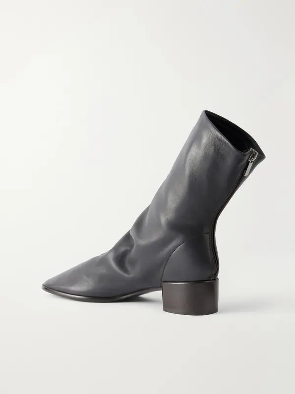 LEMAIRE Glove 30 Leather Ankle Boots