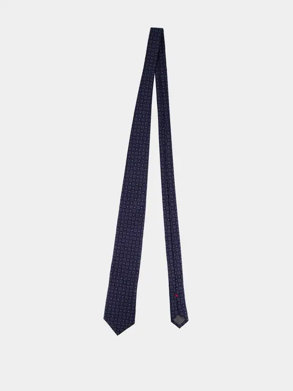Brunello Cucinelli Silk Geometric Neck Tie