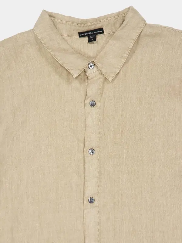 JAMES PERSE Light Khaki Classic Linen Shirt - Beige