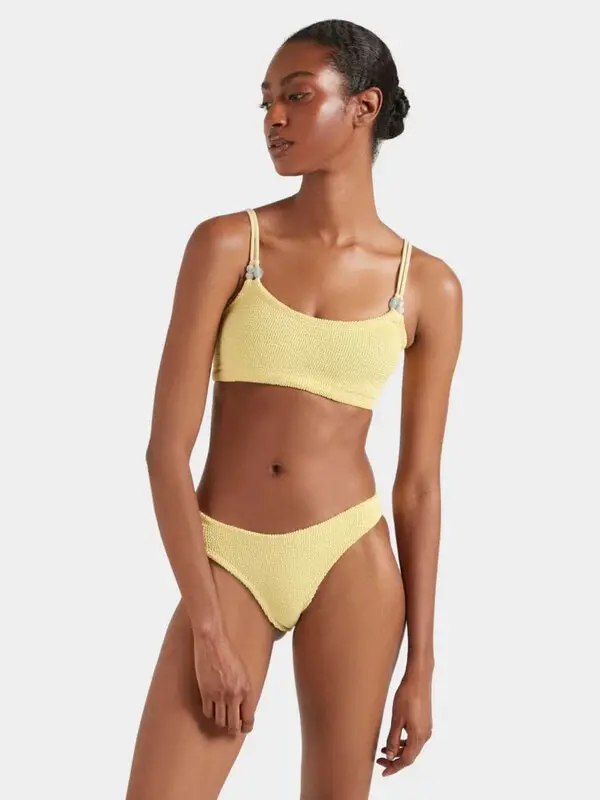 Hunza G Butter Cassie Beaded Bikini