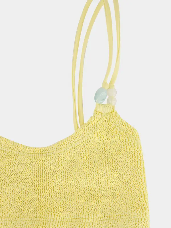 Hunza G Butter Cassie Beaded Bikini