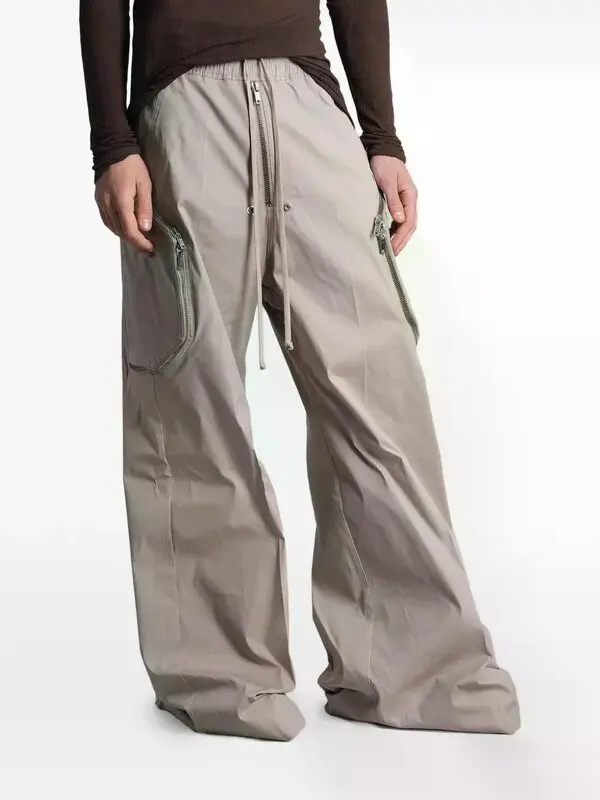 Rick Owens Heizer Belas Zip-details Trousers - Grey