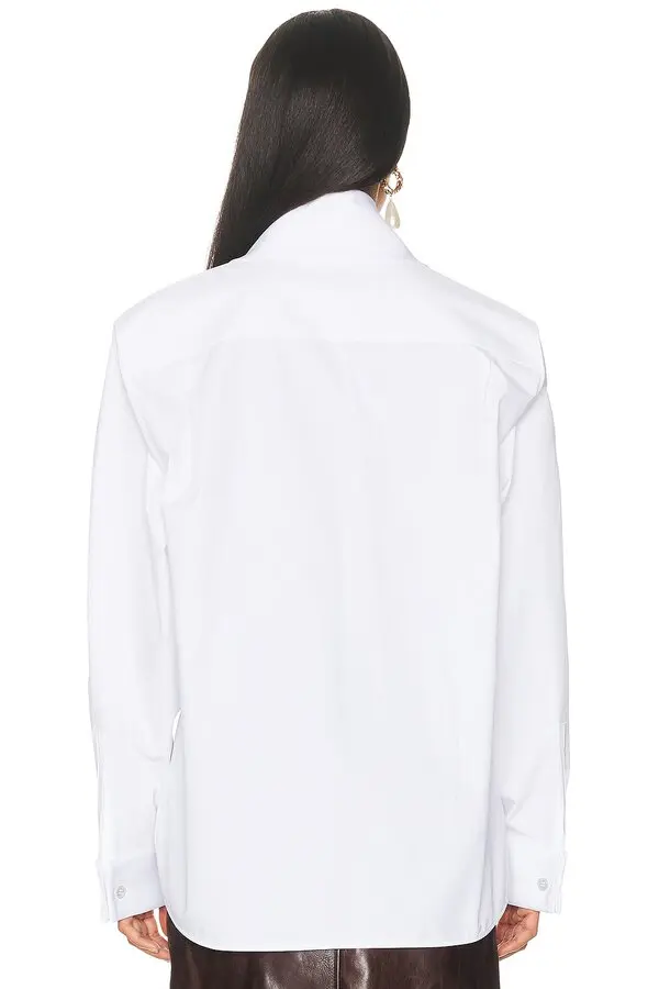 Saint Laurent Asymmetrical Tie Blouse