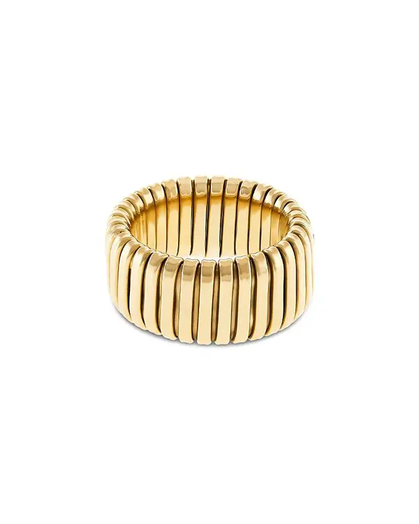 ALBERTO MILANI 18k Yellow Via Bagutta Tubogas Ring - Gold