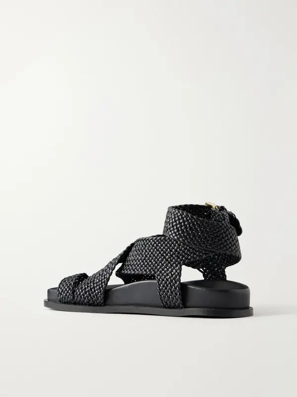 A.emery Jalen Woven Leather Sandals