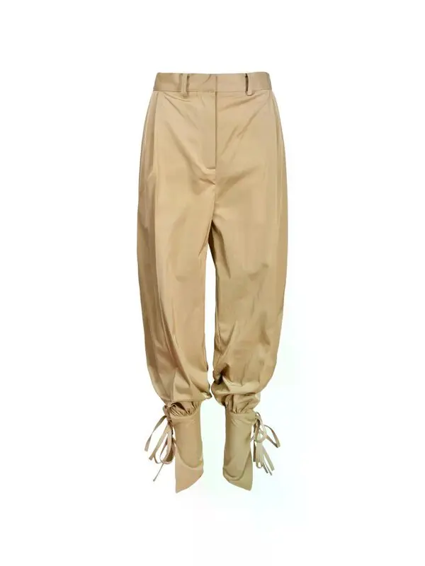 IOANA CIOLACU Balloon Trousers With Tie Fastening - Neutrals