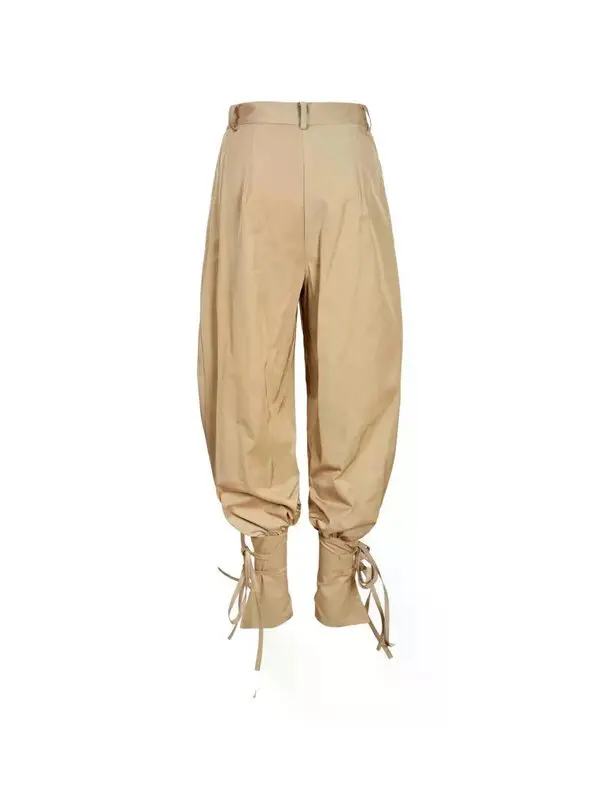 IOANA CIOLACU Balloon Trousers With Tie Fastening - Neutrals