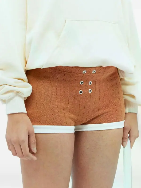 PRAYING Text-print Shorts