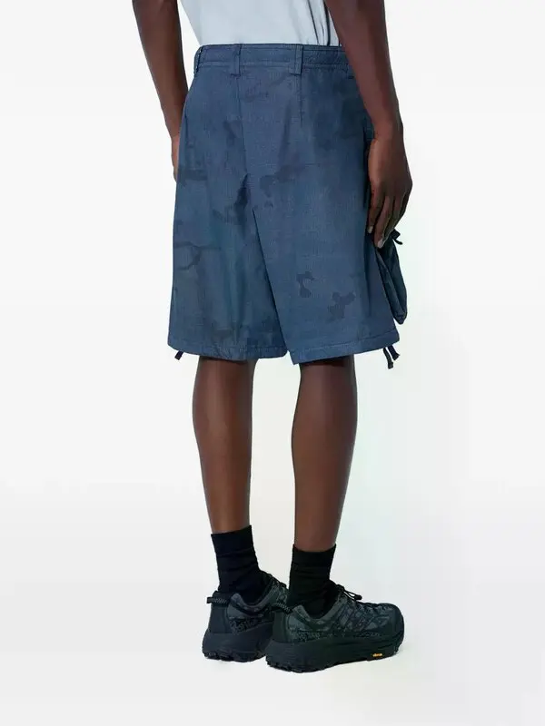 Stone Island Ripstop Camouflage Cargo Shorts