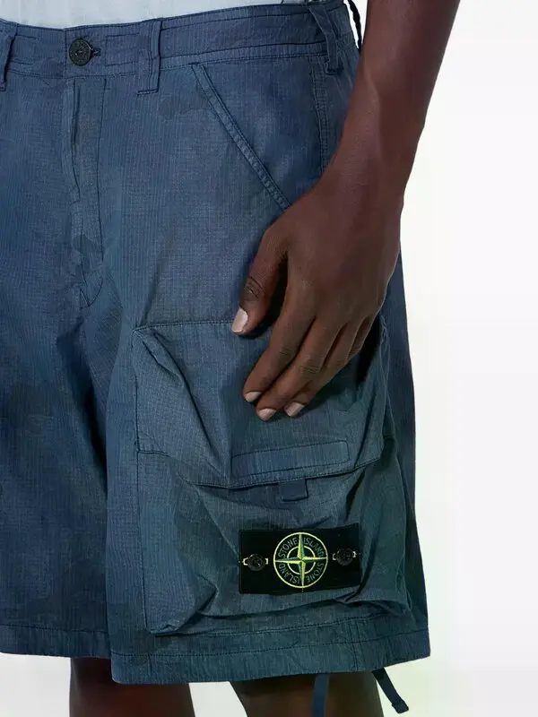 Stone Island Ripstop Camouflage Cargo Shorts