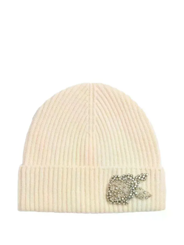Erdem Embellished Beanie Hat - Neutrals