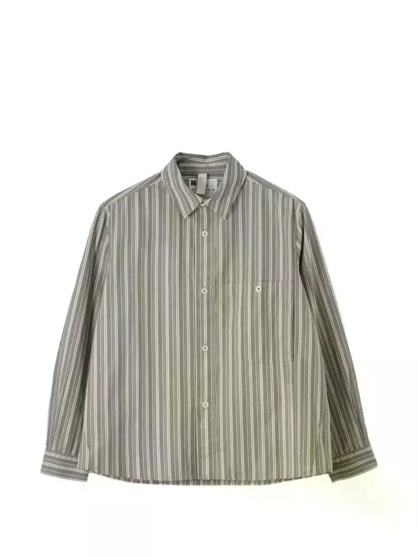 MARGARET HOWELL Overall Striped Shirt - Grey