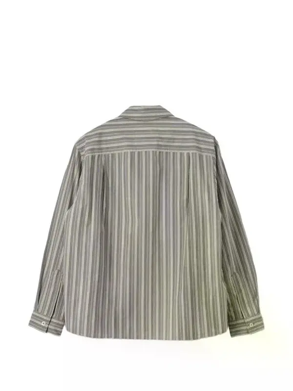MARGARET HOWELL Overall Striped Shirt - Grey