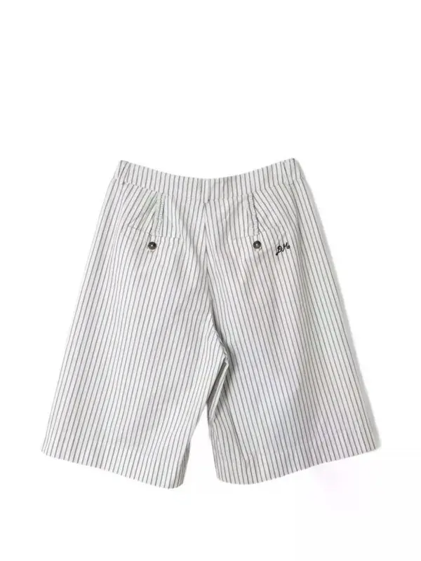 DAMSON MADDER Striped Pleated Shorts