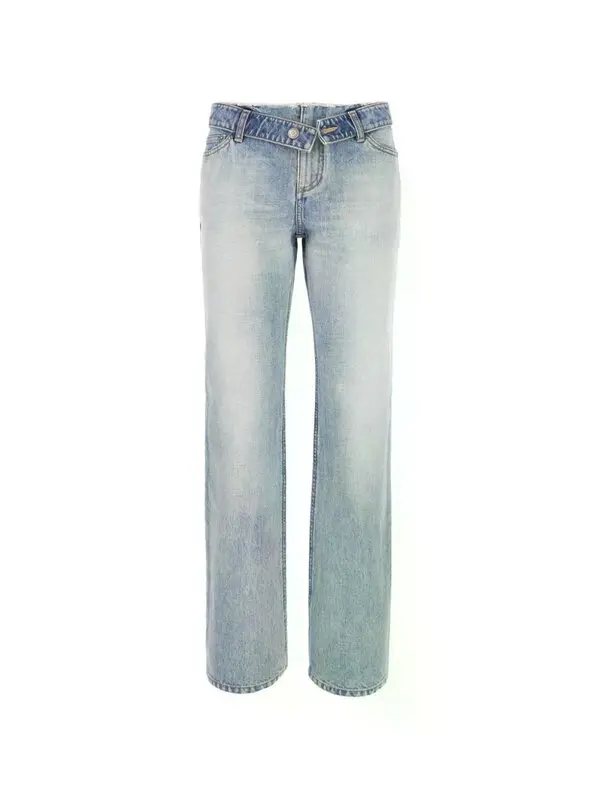 Alexander McQueen Deconstructed Waist Jeans