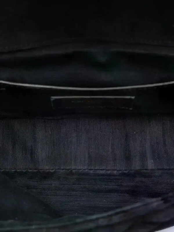 Saint Laurent 2016 Medium Suede Triquilt Monogram College Bag