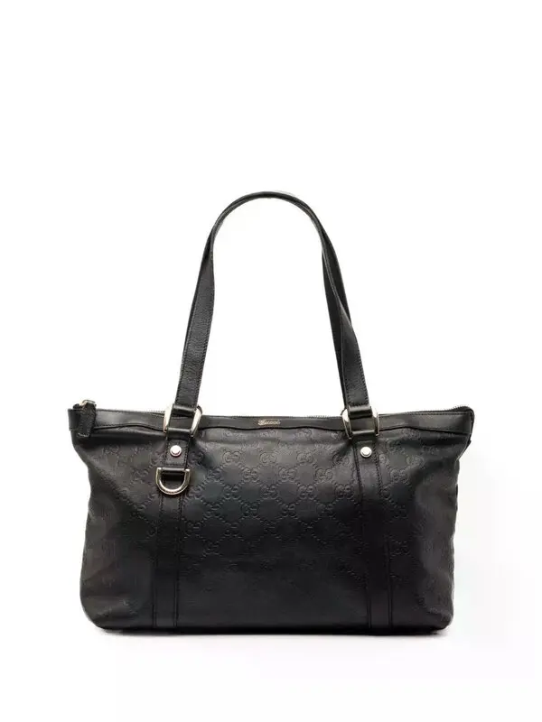 Gucci Ssima Abbey D Ring Tote Bag - Black