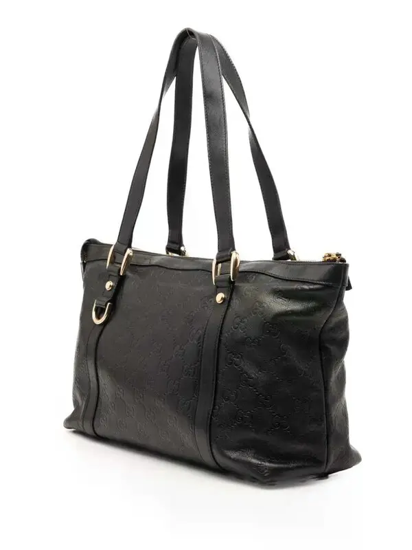 Gucci Ssima Abbey D Ring Tote Bag - Black