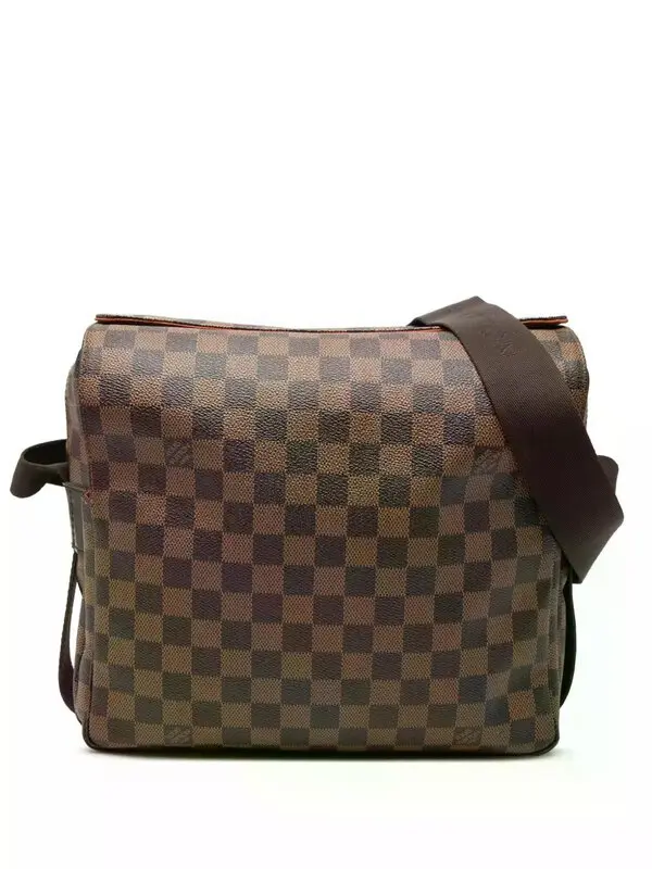 LOUIS VUITTON 2005 Damier Ebene Naviglio Crossbody Bag - Brown
