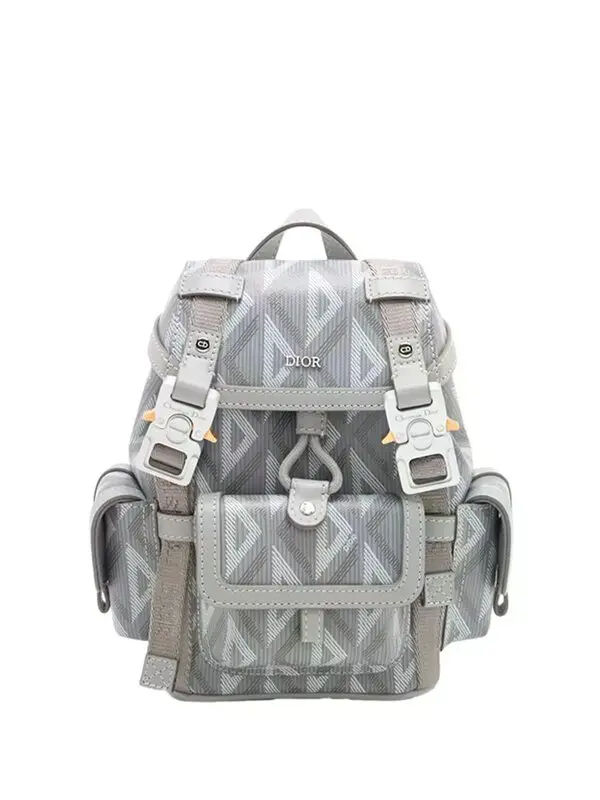 Dior 2023 Mini Cd Diamond Hit The Road Backpack - Grey