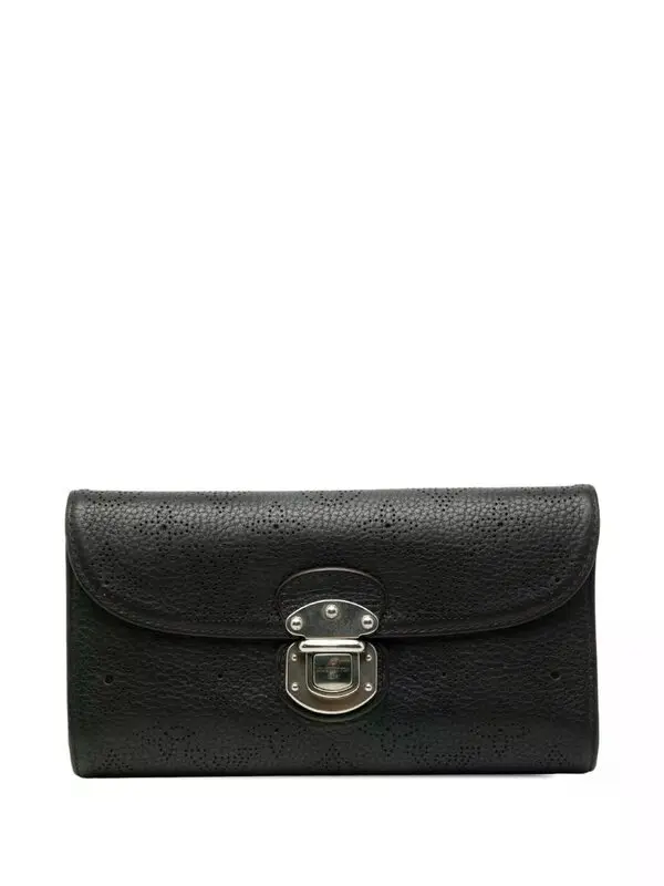 LOUIS VUITTON 2009 Mahina Amelia Wallet Long Wallets - Black