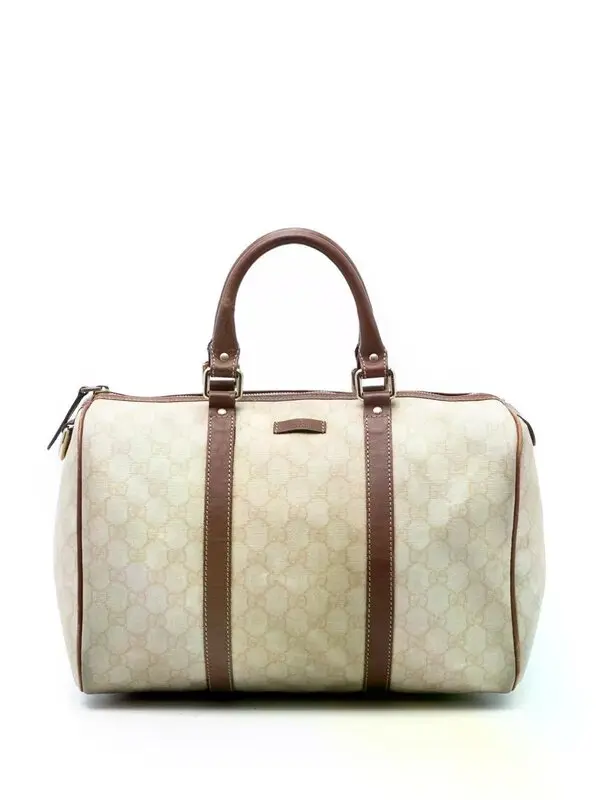 Gucci Medium Gg Supreme Joy Boston Bag - White