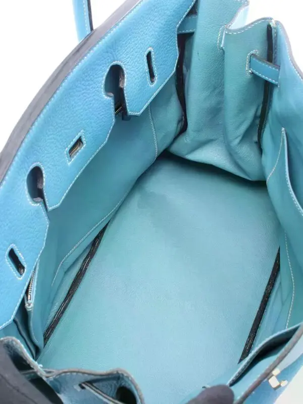 Hermès 1998 Birkin 35 Handbag - Blue