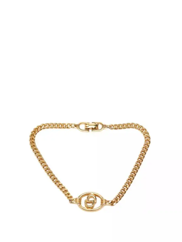 Dior 20th Century Cd Logo Costume Bracelet - Gold