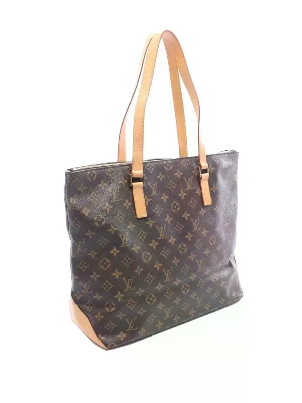 LOUIS VUITTON 2004 Monogram Cabas Mezzo Tote Bag
