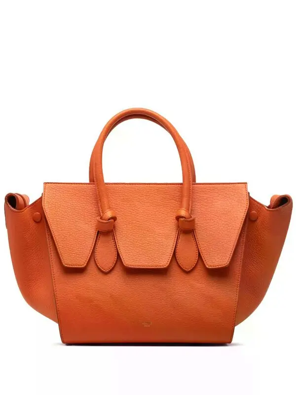 Celine 2014 Small Grained Calfskin Tie Knot Handbag - Orange