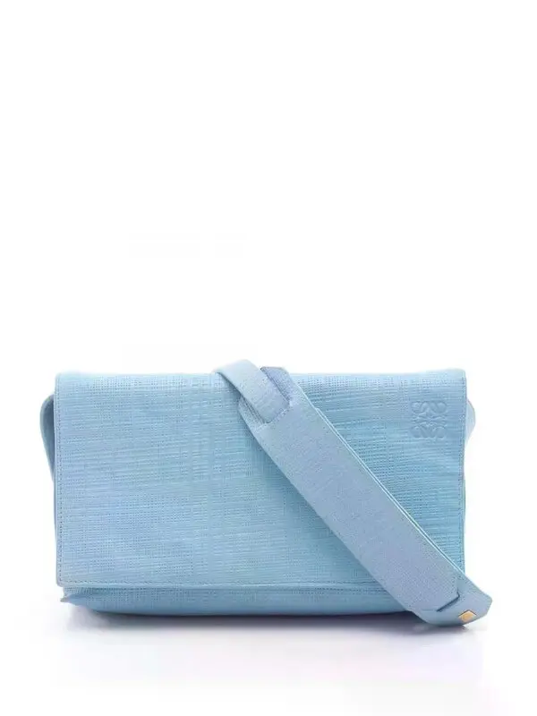 Loewe 2010-2026 Patent Anagram Vega Crossbody Bag - Blue